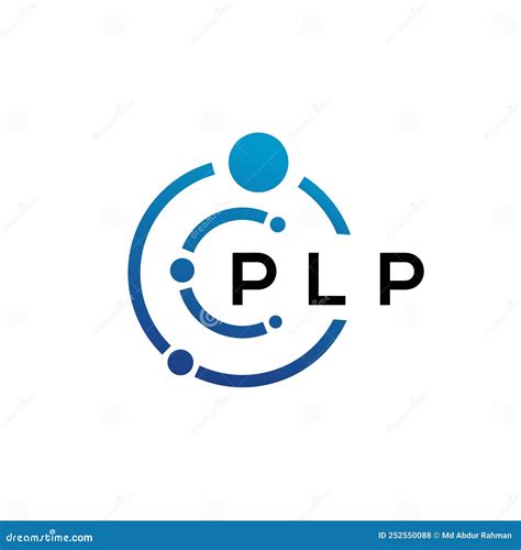 Plp Letter Technology Logo Design On White Background Plp Creative