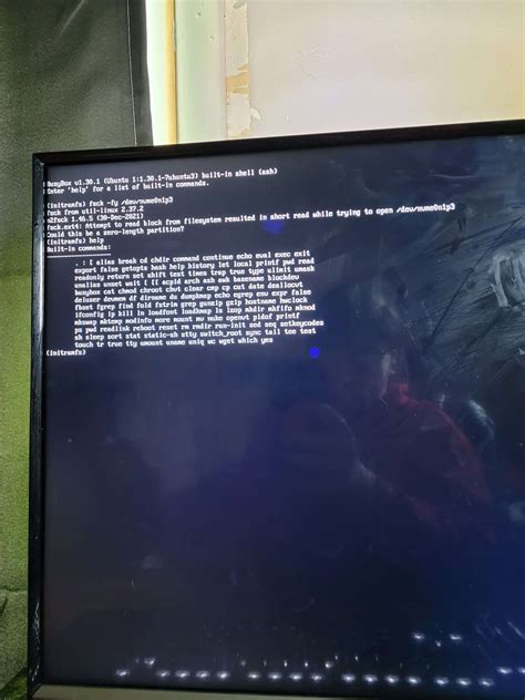 Tried Using Fsck To Fix This But Any Pointers Or Ideas Rlinux4noobs