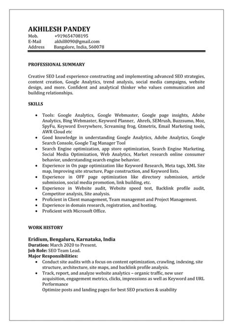 cv akhilesh pandey pdf