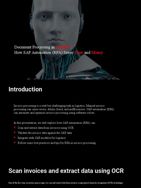 Sap Automation Rpa In Invoice Processing In A Logistics Company Pdf
