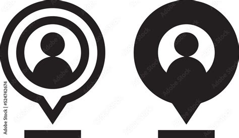 Map Pointer User Icon Location Map Pin Vector Icon Set GPS Marker Symbols Plan Place Pointer