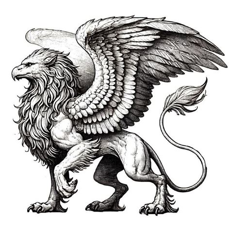 Griffin Tattoo Wings Griffin Tattoo Design Black And White Griffin