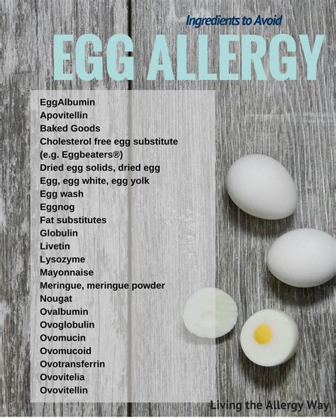 Egg Avoid Graphic Living The Allergy Way