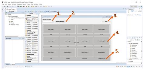 Structure Of ALOImagePro S GUI The Visibility Of JLabel Components Is