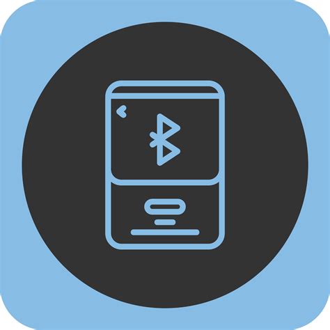 Bluetooth Linear Round Icon 39528515 Vector Art At Vecteezy