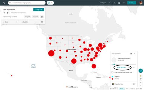 Adjust Bubble Size And Value Visualizing Data Using Maps Social