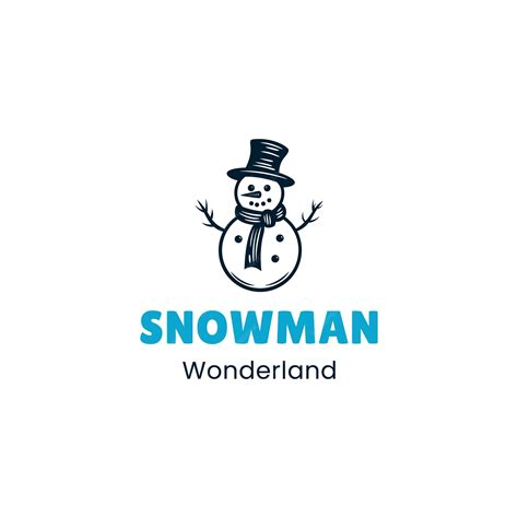 Premium Vector Snowman Mascot Logo Design Vector