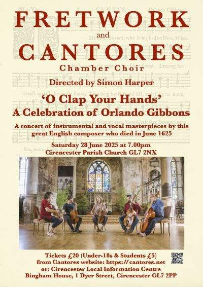 Event O Clap Your Hands A Celebration Of Orlando Gibbons