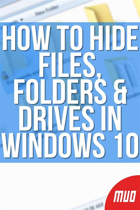 How To Hide Files Folders And Drives In Windows 10 Computer Maintenance Life Hacks Computer