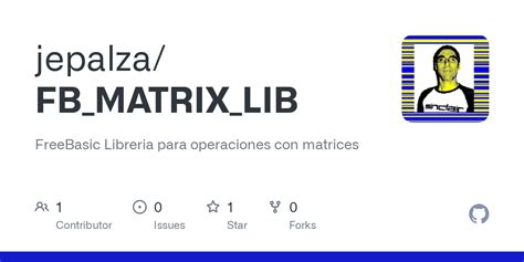 GitHub Jepalza FB MATRIX LIB FreeBasic Libreria Para Operaciones Con