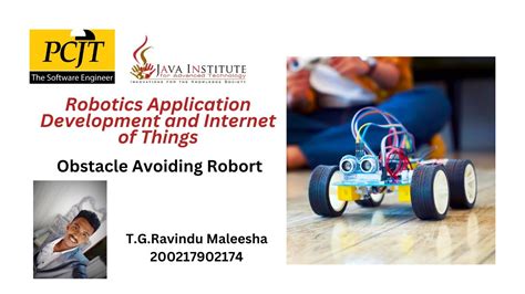 Obstacle Avoiding Robot Car Java Institute Robotic Application Development Youtube