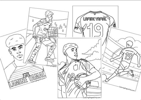 Desenhos De Lamine Yamal Para Colorir Pdf Para Imprimir E Colorir