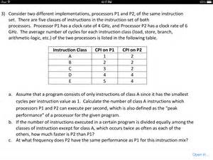 Solved 3 Consider Two Different Implementations Processors