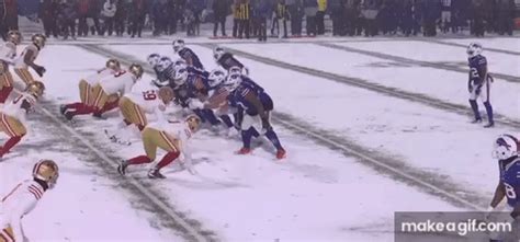 Josh Allen Superman Dive Vs 49ers On Make A GIF