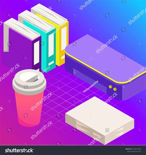 Vector Illustration Office Business Icons Communication Stock Vector