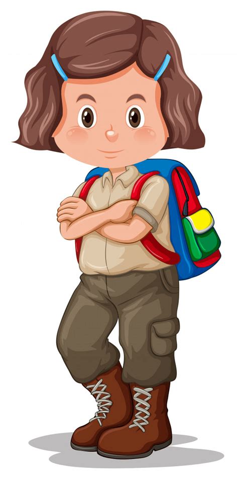 Girl Scout Free Drawing Png Download Free At Gpng Net