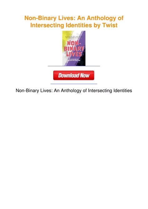 Ppt Non Binary Lives An Anthology Of Intersecting Identities By