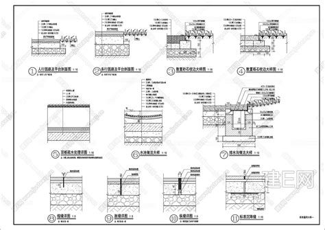 园林景观通用大样图 Cad施工图施工图下载 施工图园林景观通用大样图 Cad施工图下载 施工图园林景观通用大样图 Cad施工图免费下载 建e室内设计网