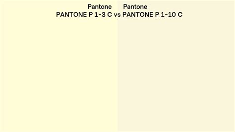 Pantone P C Vs PANTONE P C Side By Side Comparison