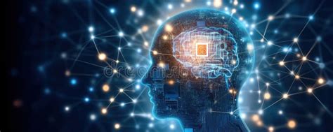 Artificial Intelligence Concept With Digital Brain And Neural Network