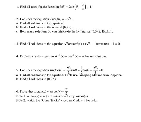 Solved Find All Roots For The Function