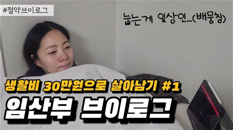 임산부브이로그 30만원으로 한달동안 살아남기 임신29주 배뭉침 드디어 태동을 눈으로 ‼️ Youtube