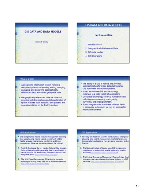 Lecture 2 Gis Data And Data Models Compatibility Mode Pdf Geographic Information