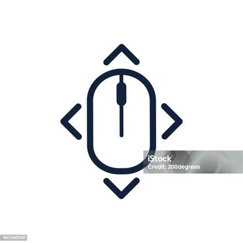 컴퓨터 마우스 아이콘 기호를 아래로 스크롤하여 합니다 평면 스타일 디자인입니다 벡터 일러스트입니다 개념에 대한 스톡 벡터 아트 및 기타 이미지 Istock