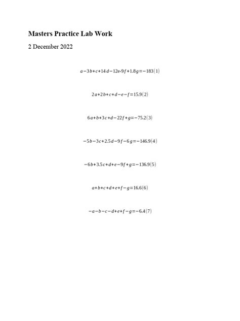 masters practice lab work pdf