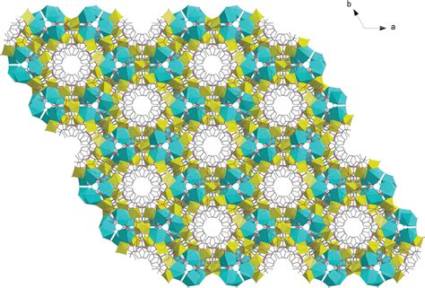 View Of The 3d Topology Supramolecular Structure Of Complex 1