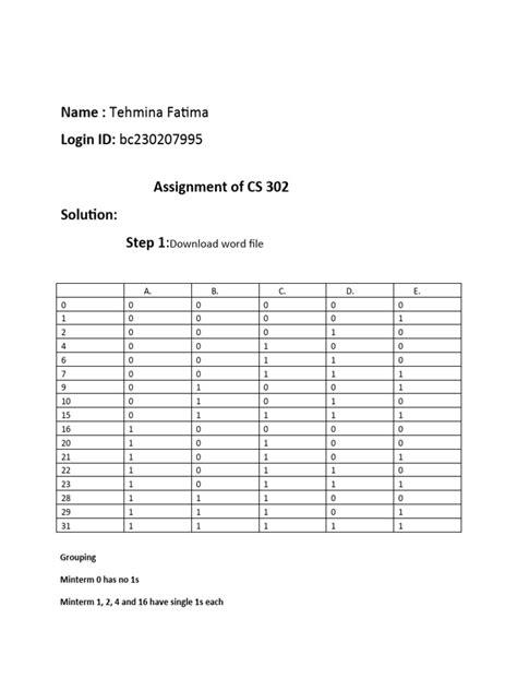 Cs 302 Assignment 2 Solution By Tch Pdf