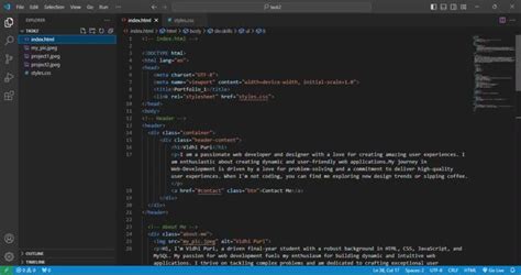 Vidhi Puri On Linkedin Codsoft Webdevelopment Html Css Personalportfolio Portfolio