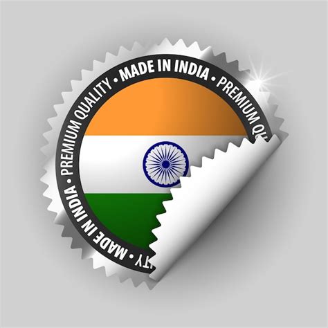 Premium Vector Made In India Graphic And Label
