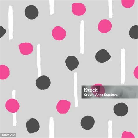 반복 짧은 라인과 라운드 명소 거친 브러시로 그린 추상 완벽 한 패턴입니다 그런 지 스케치 수채화입니다 0명에 대한 스톡 벡터 아트 및 기타 이미지 Istock