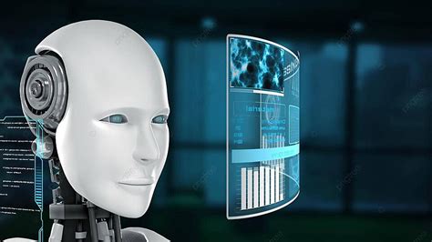 A Cuttingedge Robot Equipped With Ai Cgi Big Data Analytics And Programming Technology Photo