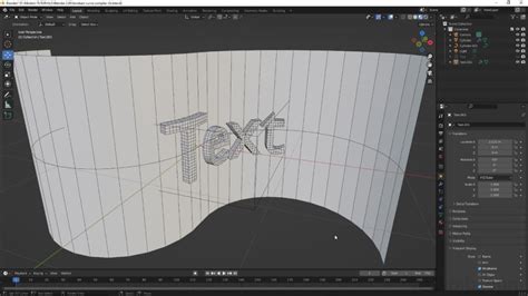 Emboss Engrave Text In Curved And Non Linear Surfaces Blender
