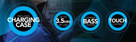 Amazon Com Billboard Bluetooth True Wireless Stereo Earbuds With Charging Case Black