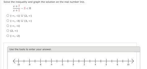 solved solve the inequality and graph the solution on the
