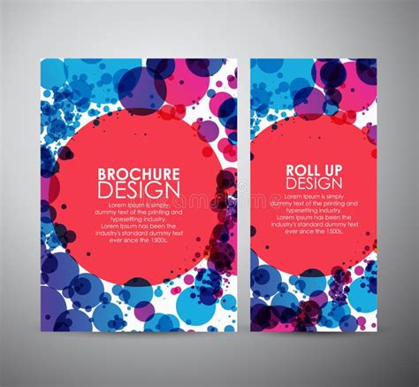 Abstract Circles Background Brochure Business Design Template Or Roll Up Stock Vector