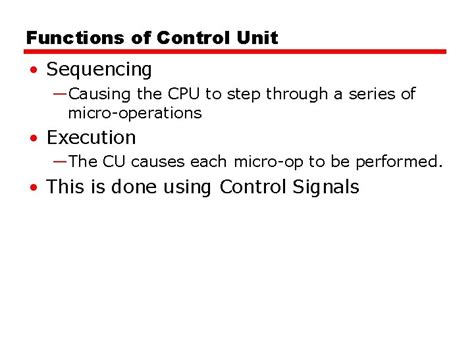 Lecture 15 Microarchitecture Level Level 1 Microarchitecture Level