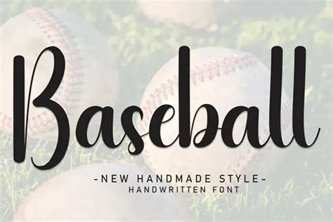 Baseball Script Typeface Free Download And Preview Deefont