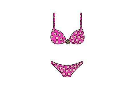 Pink Polka Dot Bikini Graphic By Info Natastudio Creative Fabrica