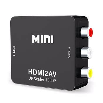 Mini Hdmi2av Hdmi Input To Av Video Audio Converter Box R L Cvbs Output Up To 1080p For Laptop