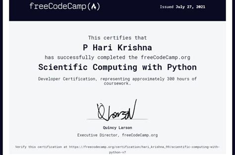 Hari Krishna P On Linkedin Freecodecamp Summerlearning Summer2021