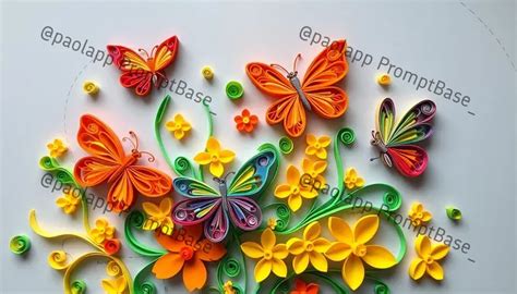 Vibrant Abstract Quilling Art Flux Prompt Promptbase