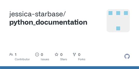 Github Jessica Starbasepythondocumentation