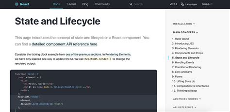 [官網學 react] docs：state 和生命週期 網址（英文）： docs componen
