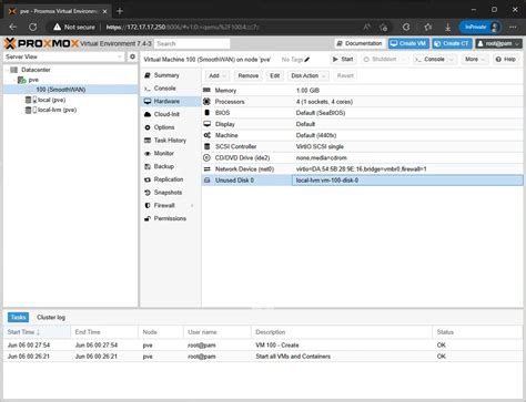 Proxmox Example SmoothWAN