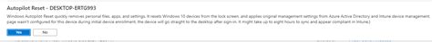 Intune Remote Wipe Retire Fresh Start Autopilot Reset