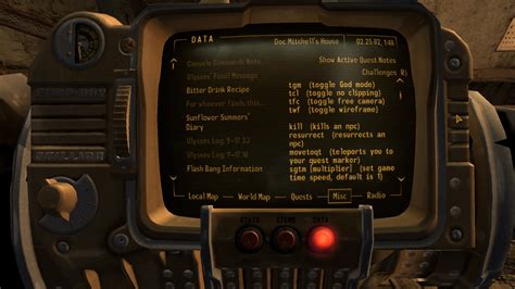 Console Commands Note For Fallout 3 At Fallout 3 Nexus Mods And